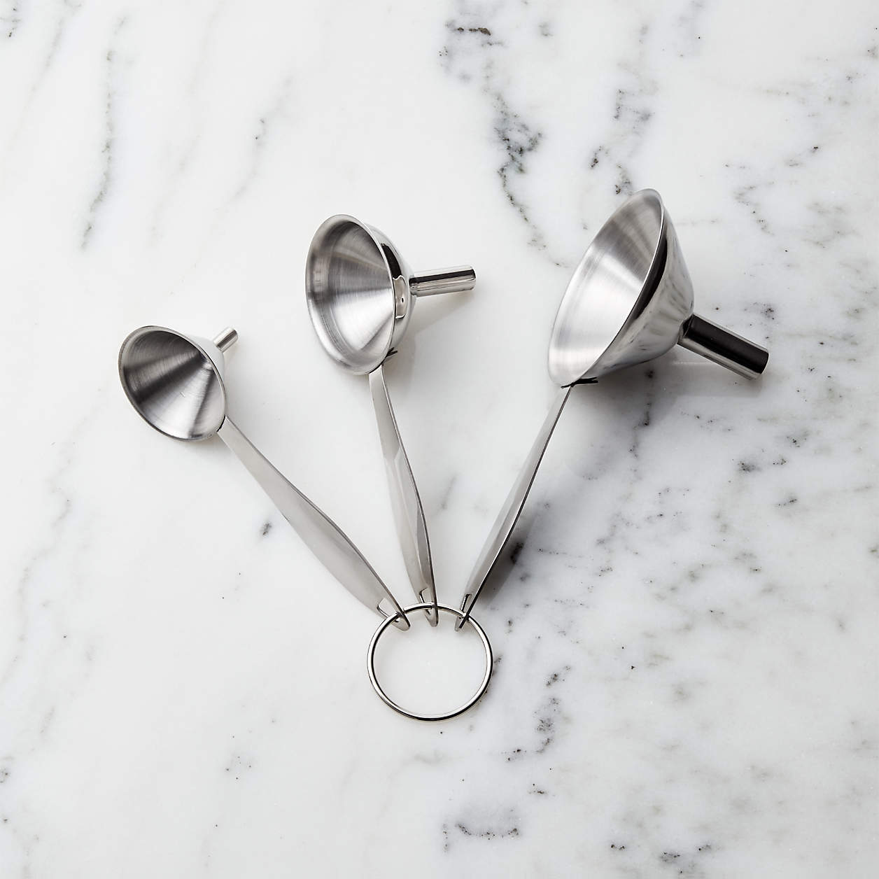 Stainless Steel Funnels, Set of 3 + Reviews | Crate & Barrel Canada