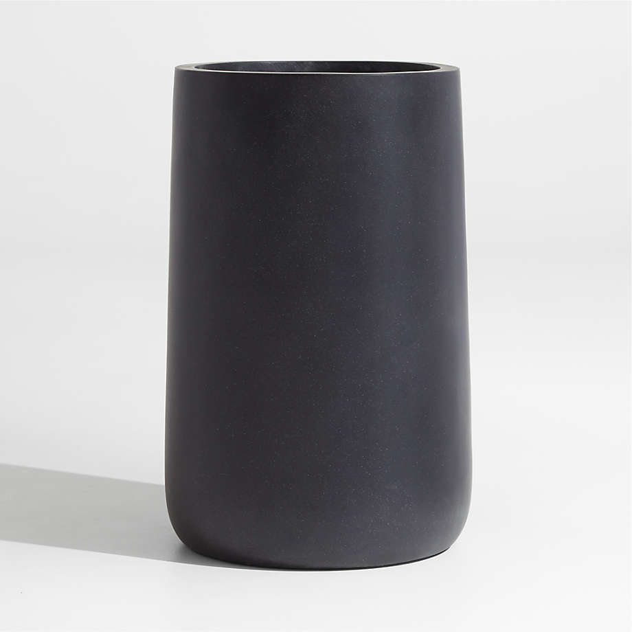 Saabira Charcoal 23.25" Tall Indoor/Outdoor Planter + Reviews | Crate ...