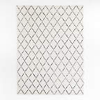 Safi Diamond Moroccan White & Black Area Rug 10'x14' + Reviews | Crate ...