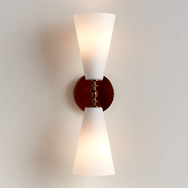 Ando Brass Alabaster Sconce Light + Reviews | Crate & Barrel Canada