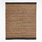 Santa Cruz Jute/Wool Blend Black Border Area Rug 9'x12' + Reviews ...