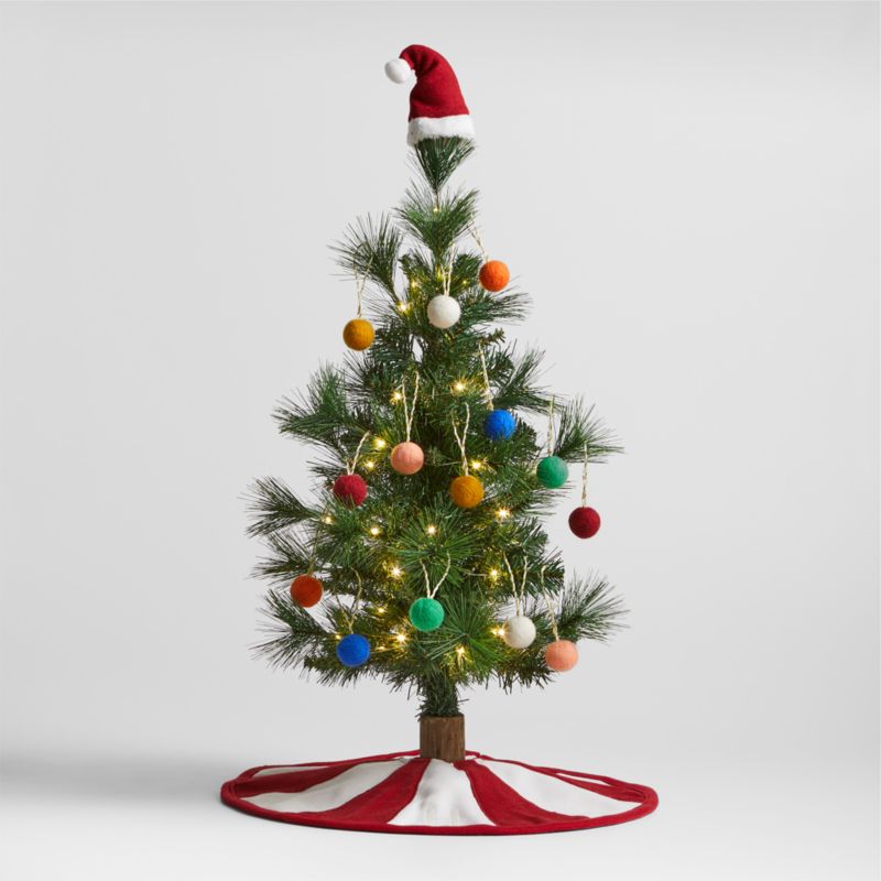 Santa Hat Prelit Wee Tree Kids Christmas Tree | Crate & Kids Canada