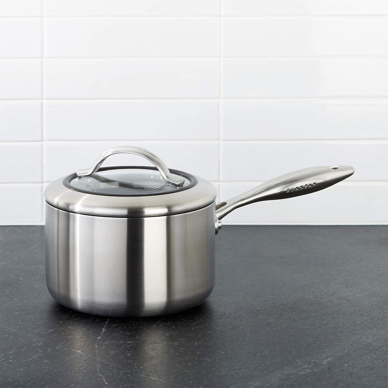 SCANPAN CTX 2-Quart Saucepan with Lid + Reviews | Crate & Barrel