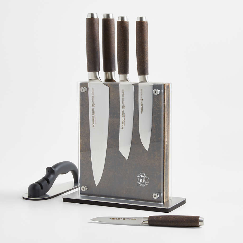 Schmidt Brothers Artisan Series 7-Piece Knife Block Set | Crate & Barrel Canada