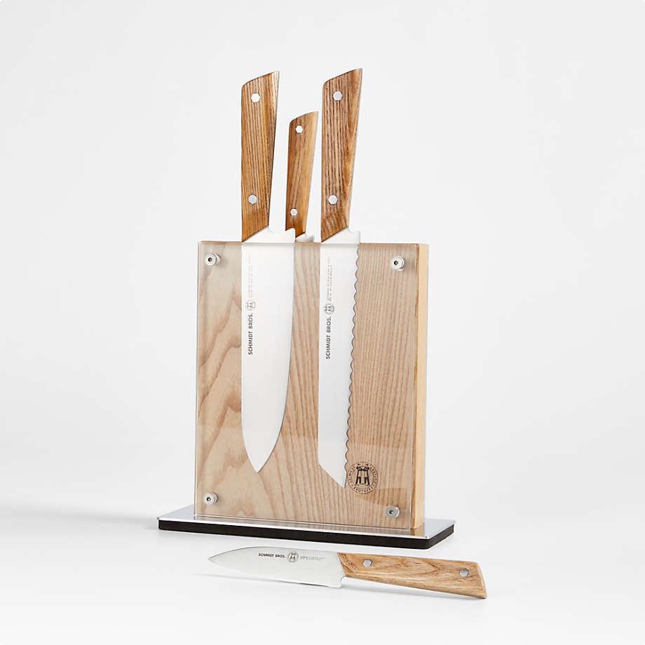 Schmidt Brothers Hex 5-Piece Knife Block Set + Reviews | Crate & Barrel