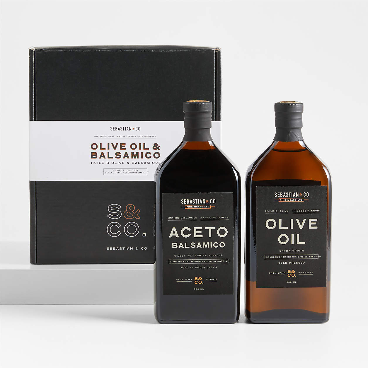 Sebastian & Co Olive Oil & Balsamic Vinegar Set | Crate & Barrel Canada