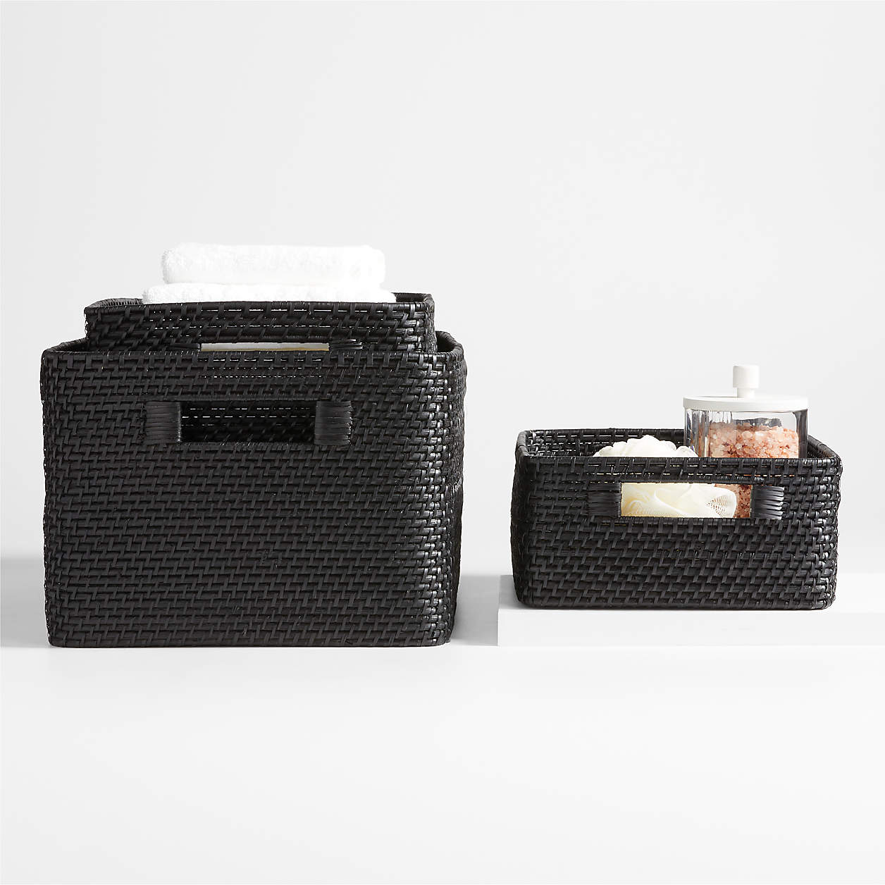 Sedona Black Totes | Crate & Barrel