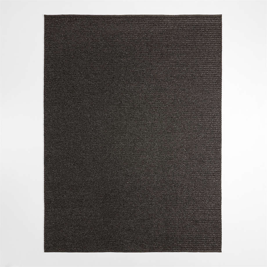 Sedona Performance Indoor/Outdoor Charcoal Grey Area Rug 8'x10' | Crate ...