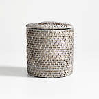 Sedona Extra-Small Grey Canister + Reviews | Crate & Barrel