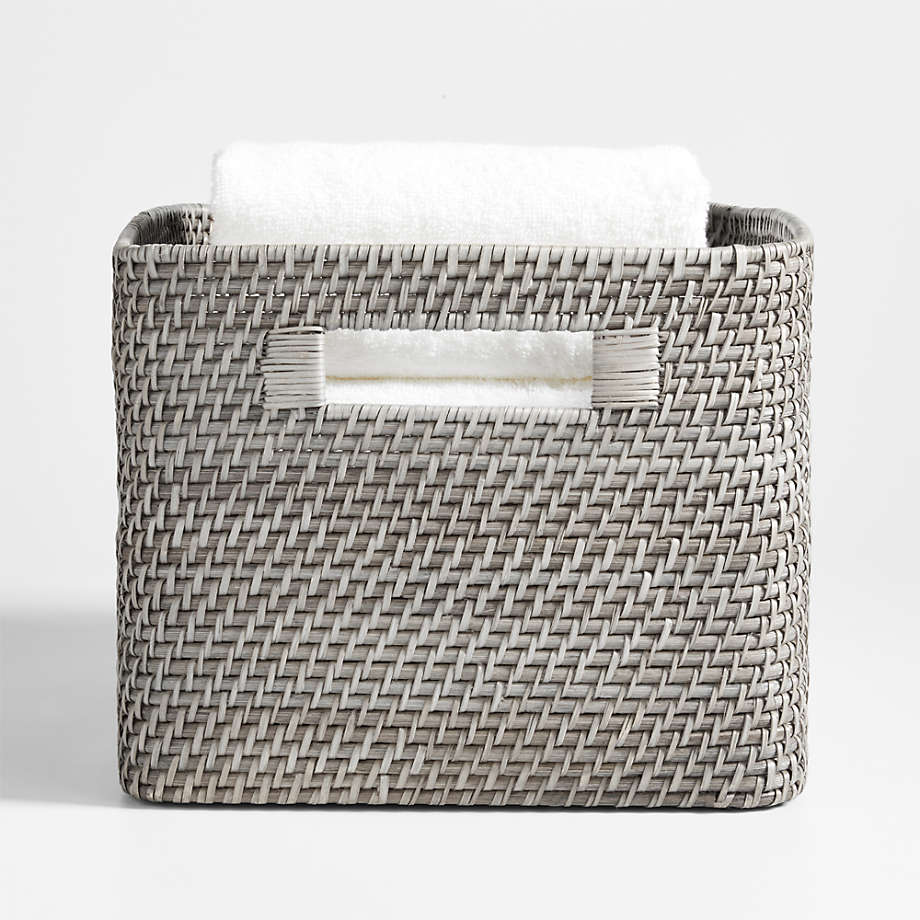 Sedona Small Grey Tote + Reviews | Crate & Barrel