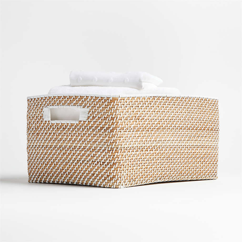 Sedona Large White Tote + Reviews | Crate & Barrel