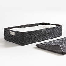 Sedona Black Under Bed Storage Basket + Reviews | Crate & Barrel Canada