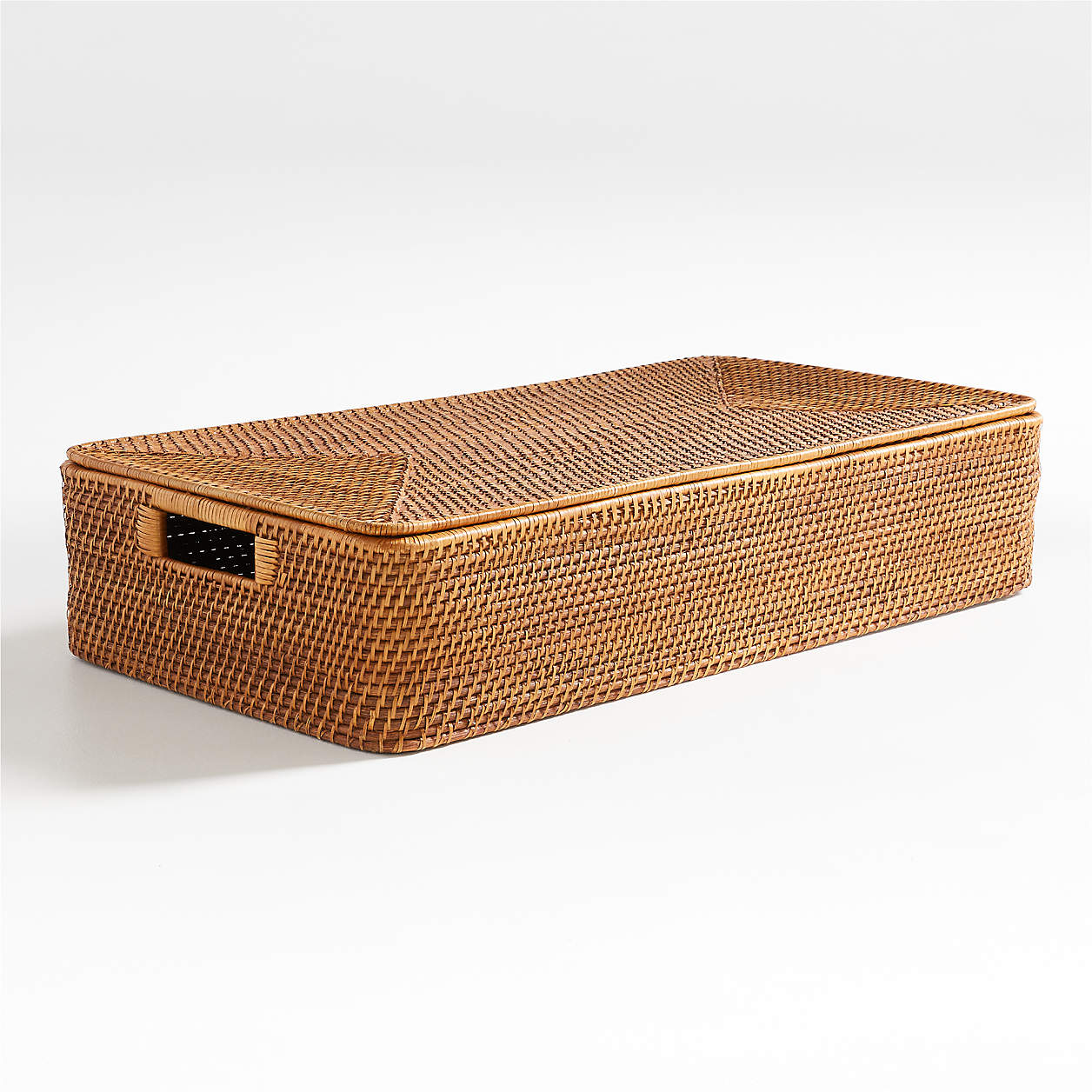 Sedona Honey Under Bed Storage Basket + Reviews | Crate & Barrel