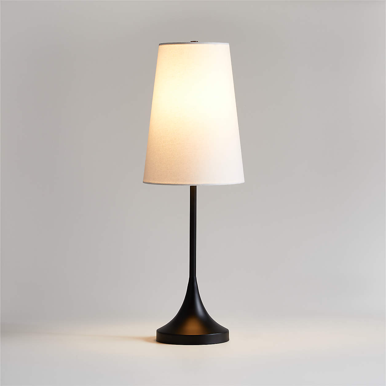 Seguin Black Metal Table Lamp + Reviews | Crate & Barrel