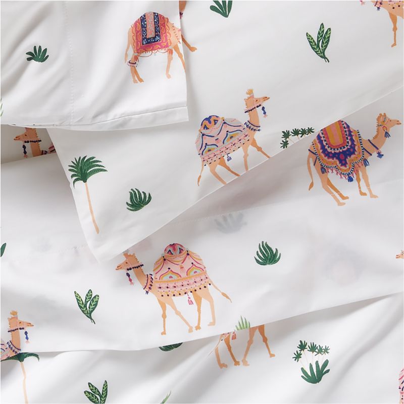 Seher Kids Organic Full Camel Patterned Sheet Set by John Robshaw ...