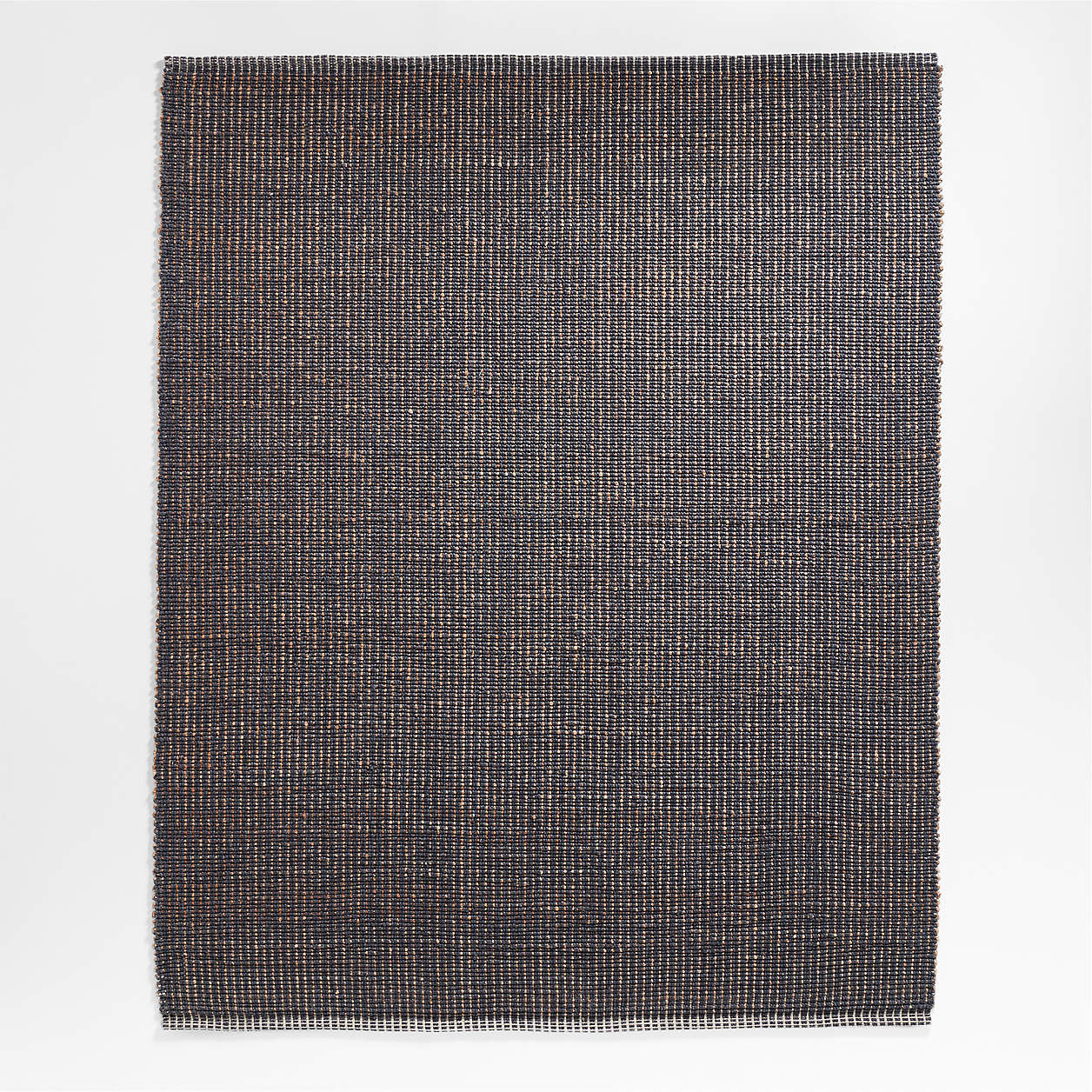 Seville Jute/Wool Blend Striped Black Area Rug 9'x12' | Crate & Barrel