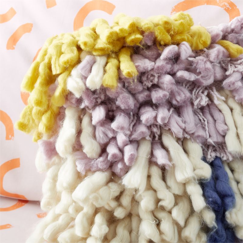 Multi Color Shag Pillow | Crate & Kids