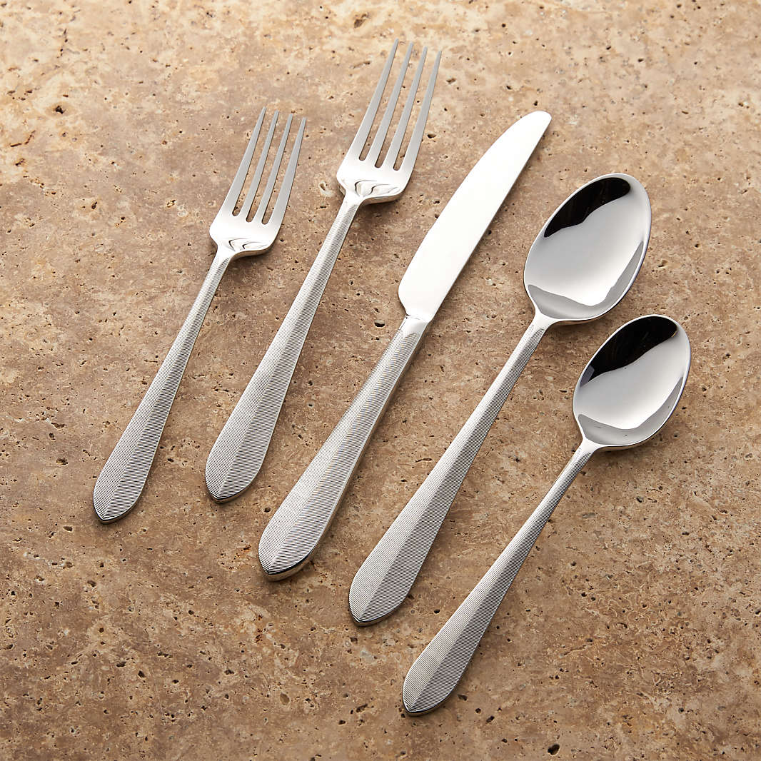 Hammered Flatware: Silverware & Cutlery Sets | Crate & Barrel