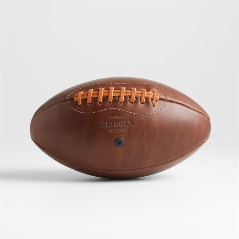 Shinola Leather Football | Crate & Barrel