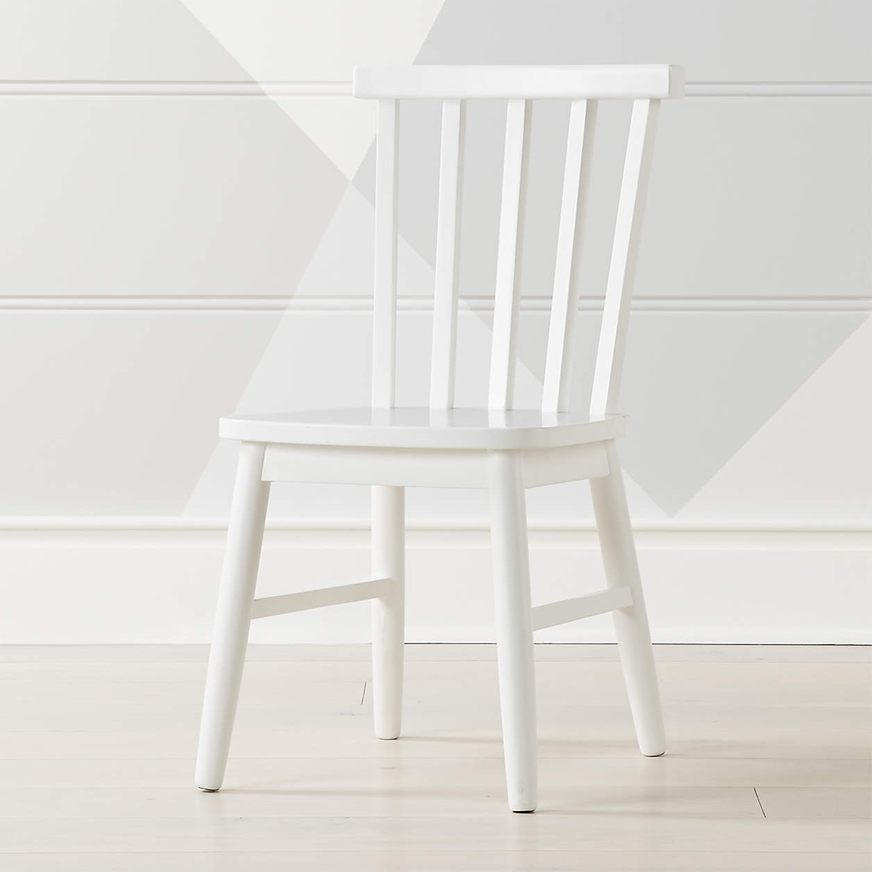 Shore Kids White Wood Play Chair + Reviews | Crate & Kids
