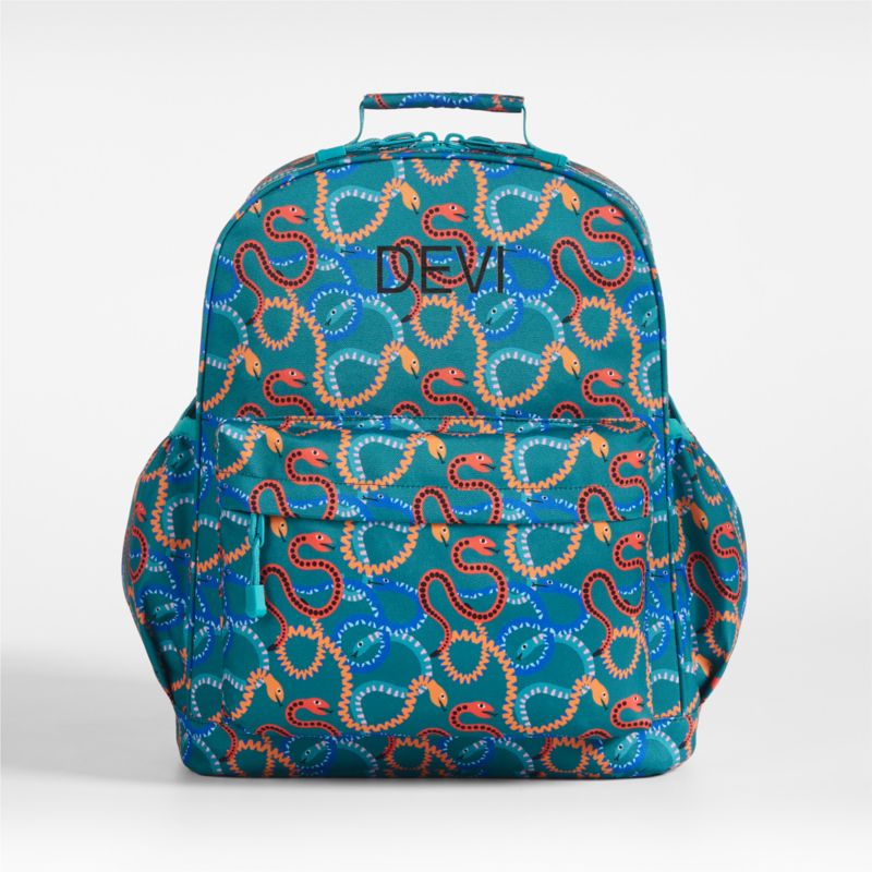 Large Kids Snake Personalized Backpack for School + Reviews | Crate & Kids