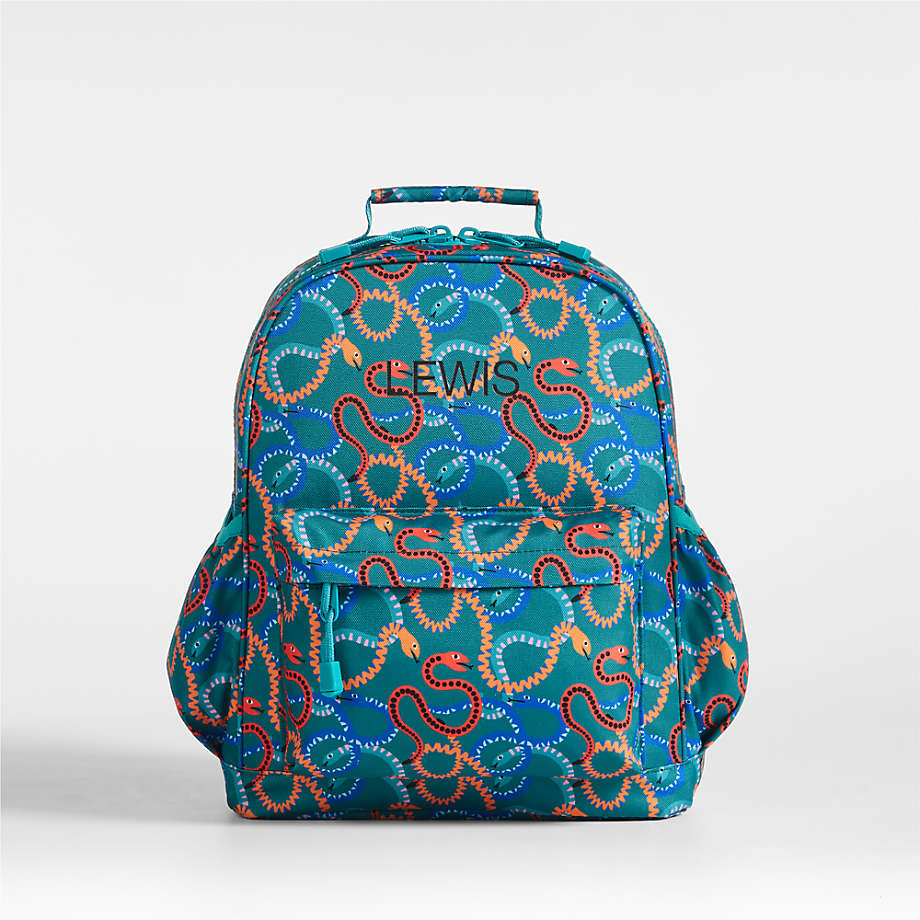 Medium Kids Snake Personalized Backpack for School + Reviews | Crate & Kids