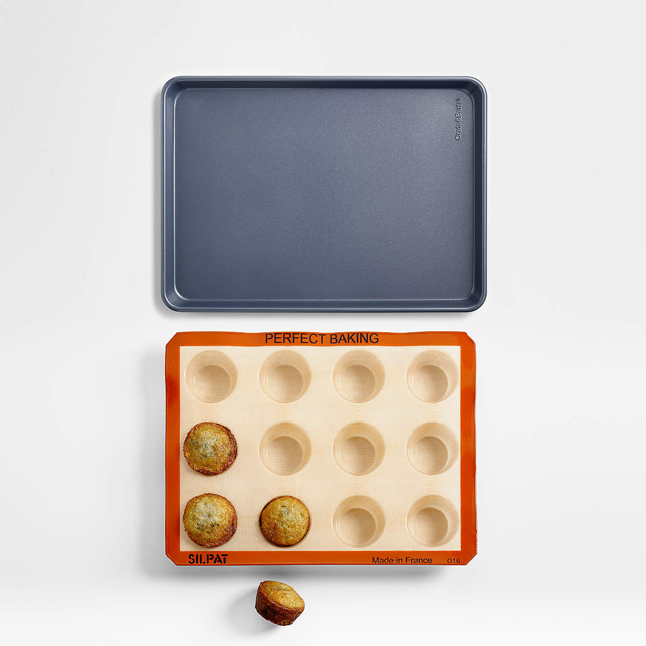 Silpat Muffin and Half Sheet Baking Mat Set | Crate & Barrel
