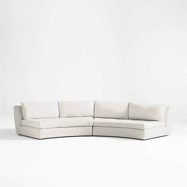 Sinuous Armless Sofa by Athena Calderone | Crate & Barrel
