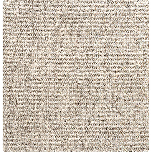 Sisal Almond Brown Rug Swatch 12"x18" | Crate & Barrel