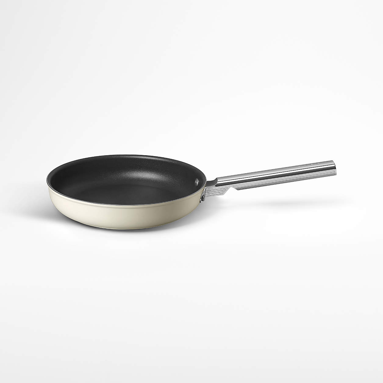 Smeg Cream 10" Non-Stick Fry Pan | Crate & Barrel