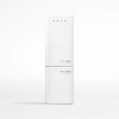 SMEG FAB10 White Right-Hinge Refrigerator | Crate & Barrel