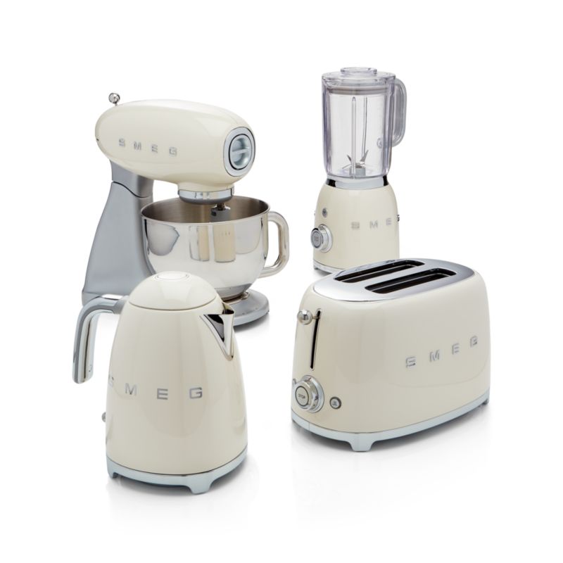 Smeg Cream 2-Slice Retro Toaster + Reviews | Crate & Barrel
