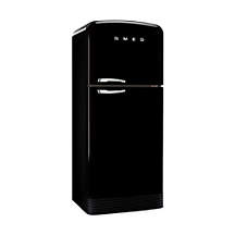 Smeg FAB50 Black Right-Hinge Refrigerator + Reviews | Crate & Barrel