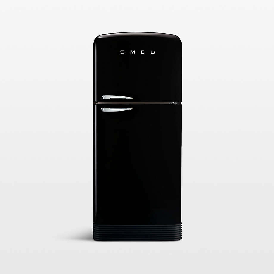Smeg FAB50 Black Right-Hinge Refrigerator + Reviews | Crate & Barrel