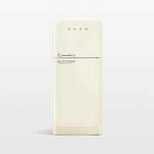 SMEG FAB50 Cream Right-Hinge Refrigerator + Reviews | Crate & Barrel
