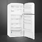 Smeg FAB50 White Right-Hinge Refrigerator + Reviews | Crate & Barrel