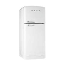 Smeg FAB50 White Right-Hinge Refrigerator + Reviews | Crate & Barrel