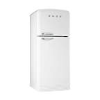 Smeg FAB50 White Right-Hinge Refrigerator + Reviews | Crate & Barrel