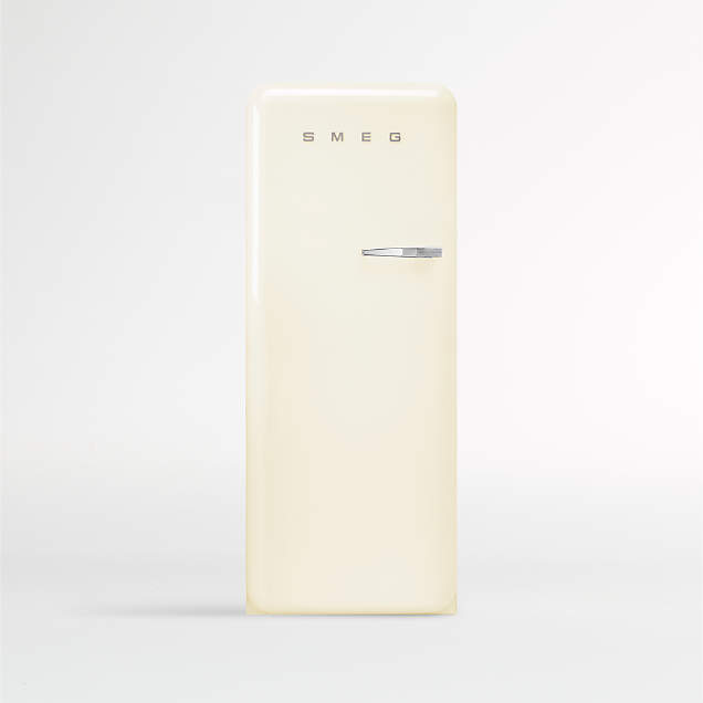 SMEG FAB50 Cream Right-Hinge Refrigerator | Crate & Barrel