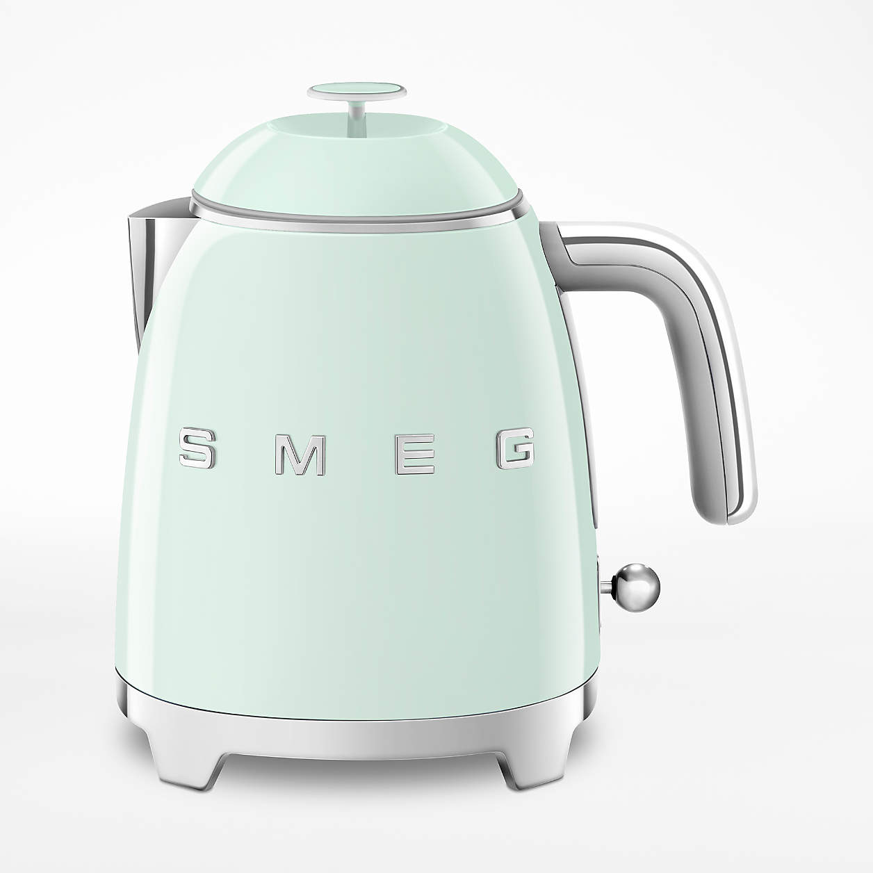 Smeg Pastel Green Mini Electric Tea Kettle + Reviews | Crate & Barrel