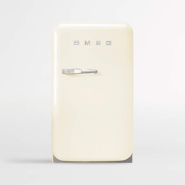SMEG FAB50 Cream Right-Hinge Refrigerator + Reviews | Crate & Barrel