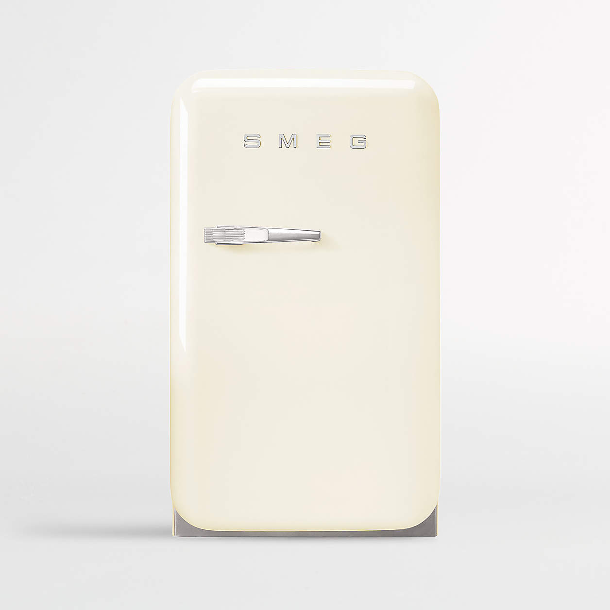 Smeg FAB 5 Cream Mini Right-Hinge Refrigerator | Crate & Barrel