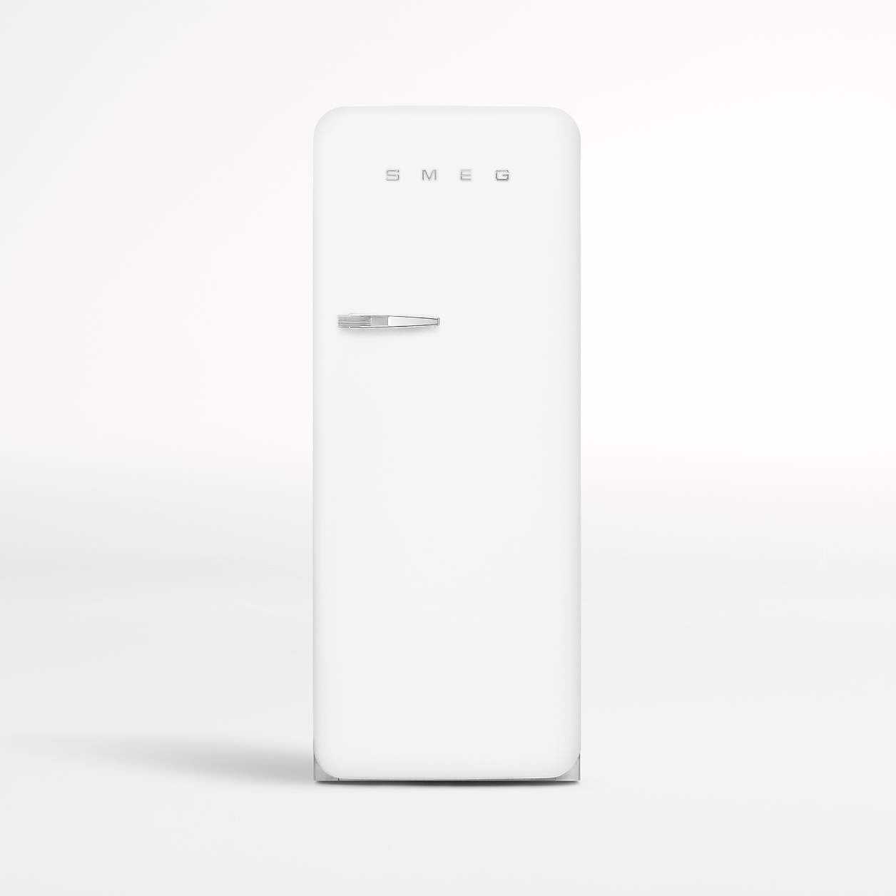 SMEG Matte White Refrigerator - Retro-Style Fridge + Reviews | Crate ...