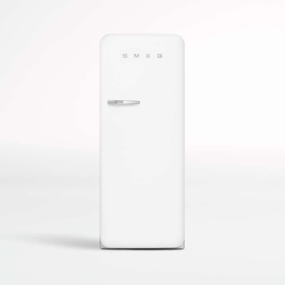 SMEG Matte White Refrigerator - Retro-Style Fridge + Reviews | Crate ...