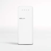SMEG Matte White Refrigerator - Retro-Style Fridge + Reviews | Crate ...