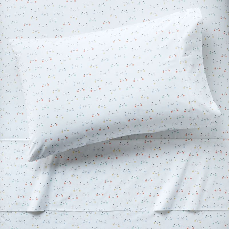 Organic Smiley Kids Twin Sheet Set + Reviews | Crate & Kids