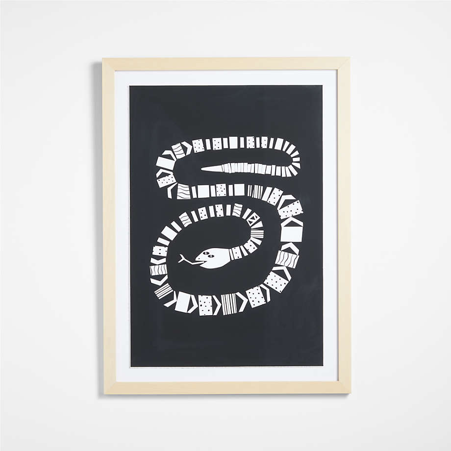 Snakes Large Framed Wall Art Print | Crate & Kids