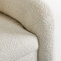 Snoozer Cream Boucle Nursery Swivel Glider by Leanne Ford | Crate & Kids