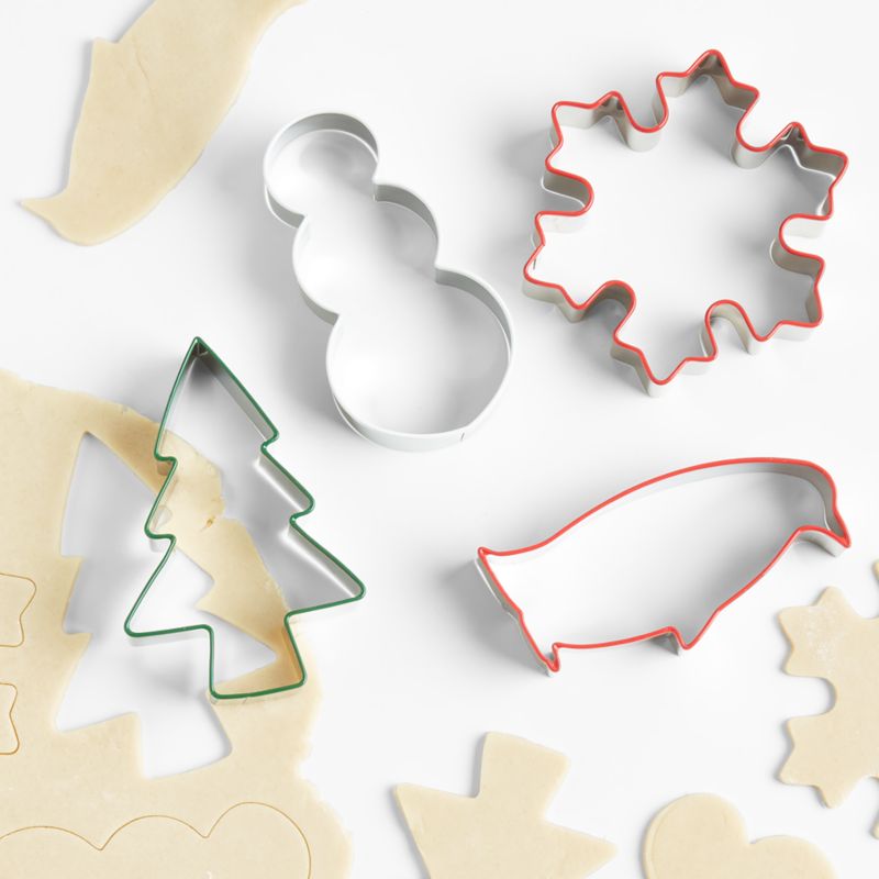 Snow Day Cookie Cutters, Set of 4 | Crate & Barrel
