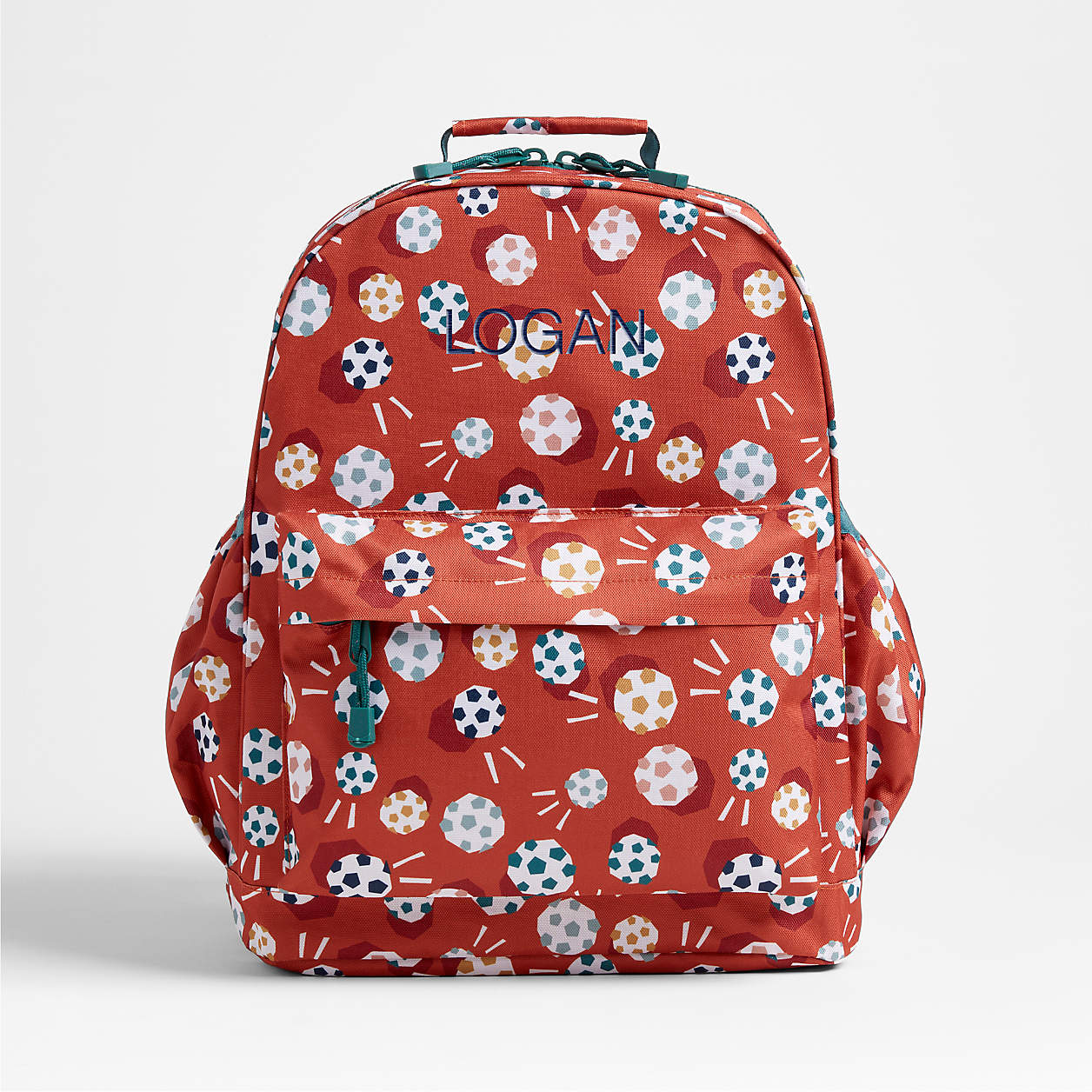 Soccer Print Large Kids Backpack with Side Pockets | Crate & Kids